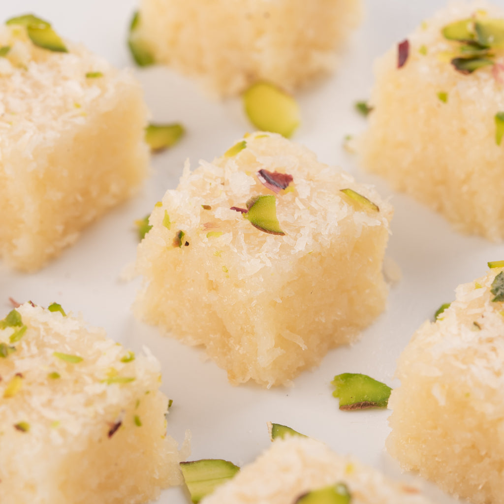 Mini-Coconut Barfi 250 Gms – THE BAKLAVA BOX